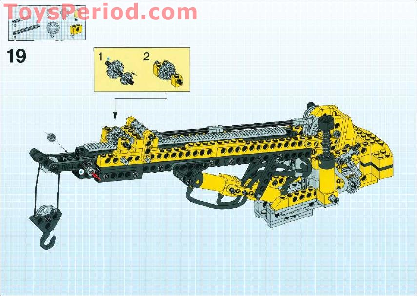 LEGO 8438 Pneumatic Crane Truck Instructions and Parts List