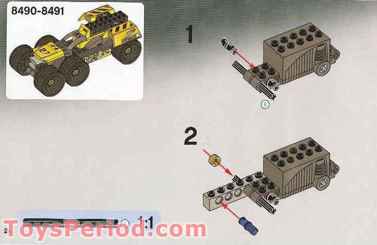 LEGO 8490 Desert Hopper Instructions and Parts List
