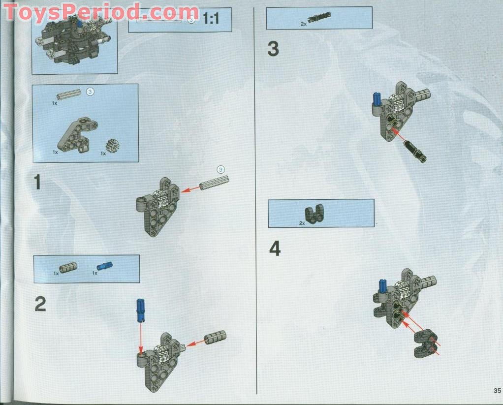 LEGO 8593 Makuta Instructions and Parts List