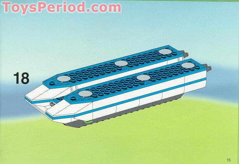 LEGO 2998 Stena Line Promotional Set: Hydrofoil Instructions and Parts List