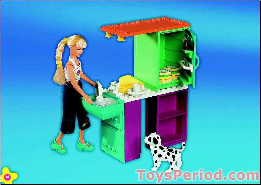 LEGO 3123 Emma's Chill-Out Kitchen Instructions and Parts List