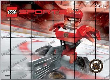 LEGO 3540 Puck Passer Instructions and Parts List