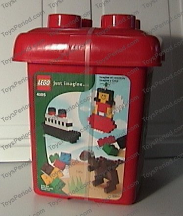 LEGO 4105-3 487 Piece Red Bucket Instructions and Parts List