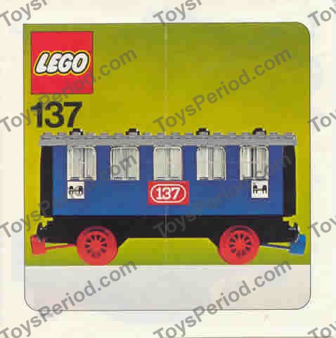 LEGO 137-2 Passenger Sleeping Car Instructions and Parts List