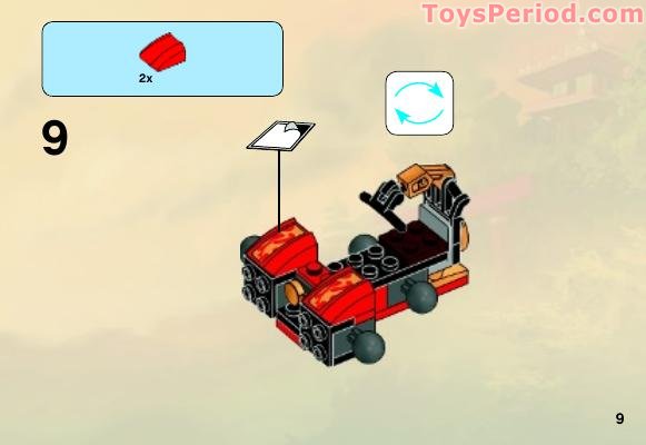 LEGO 70500 Kai's Fire Mech Instructions and Parts List