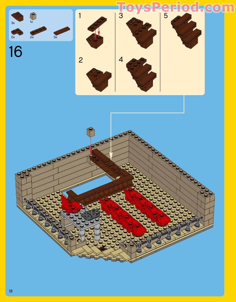 LEGO 10232 Palace Cinema Instructions and Parts List