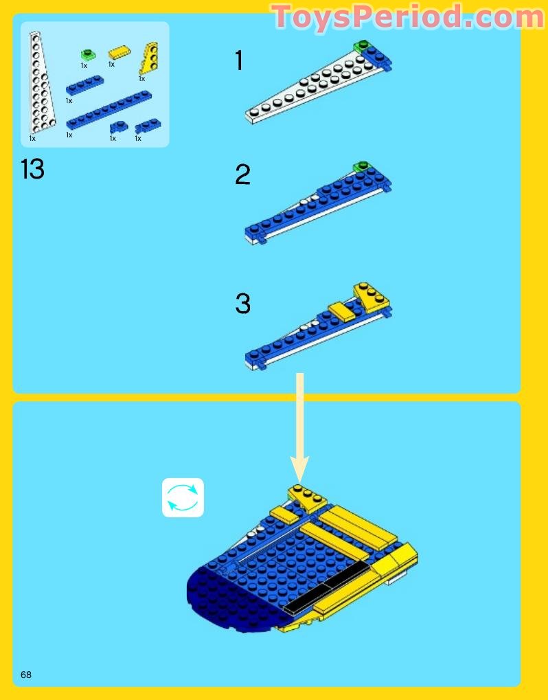 LEGO 31011 Aviation Adventures Instructions and Parts List