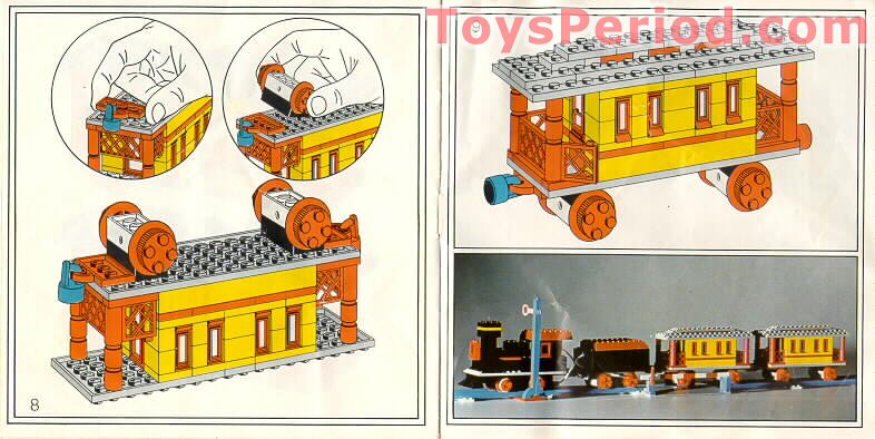 LEGO 119 Super Train Set Instructions and Parts List