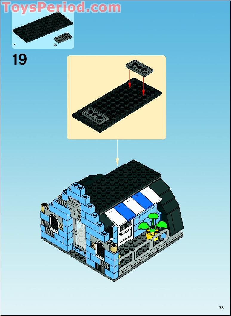 LEGO 10190 Market Street Instructions and Parts List
