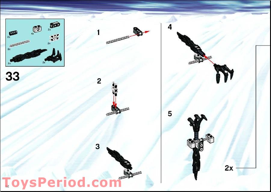 LEGO 4748 Ogel's Mountain Fortress Instructions and Parts List