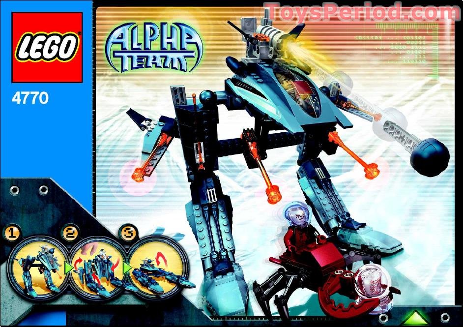 LEGO 4770 Blizzard Blaster Instructions and Parts List