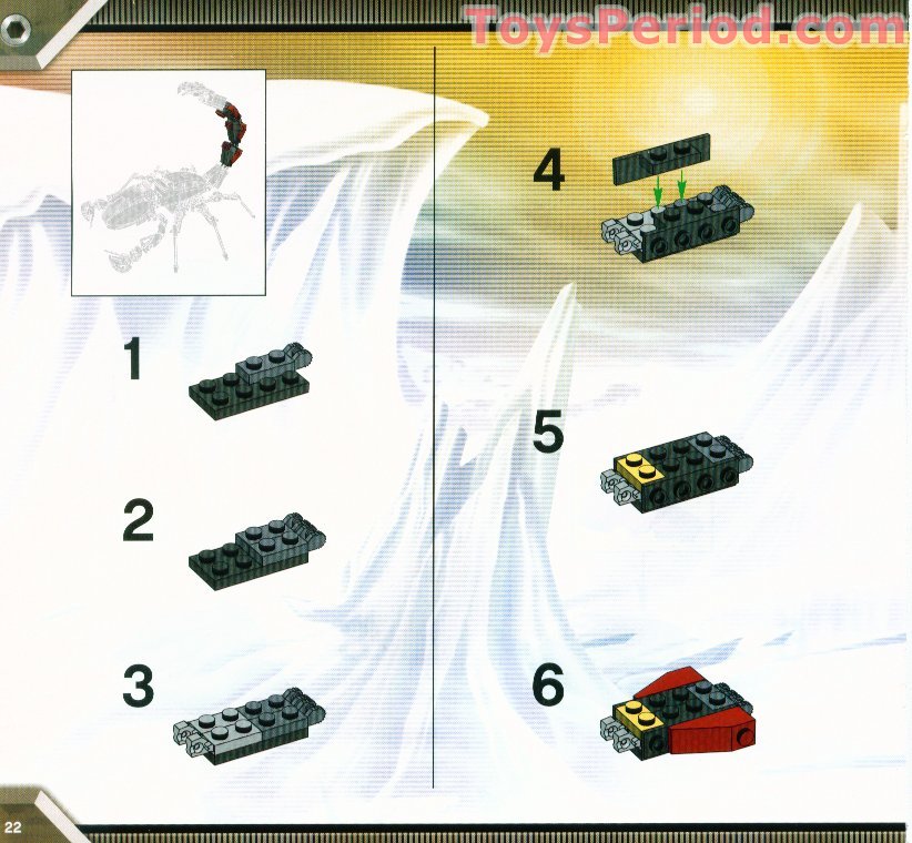 LEGO 4774 Scorpion Orb Launcher Instructions and Parts List