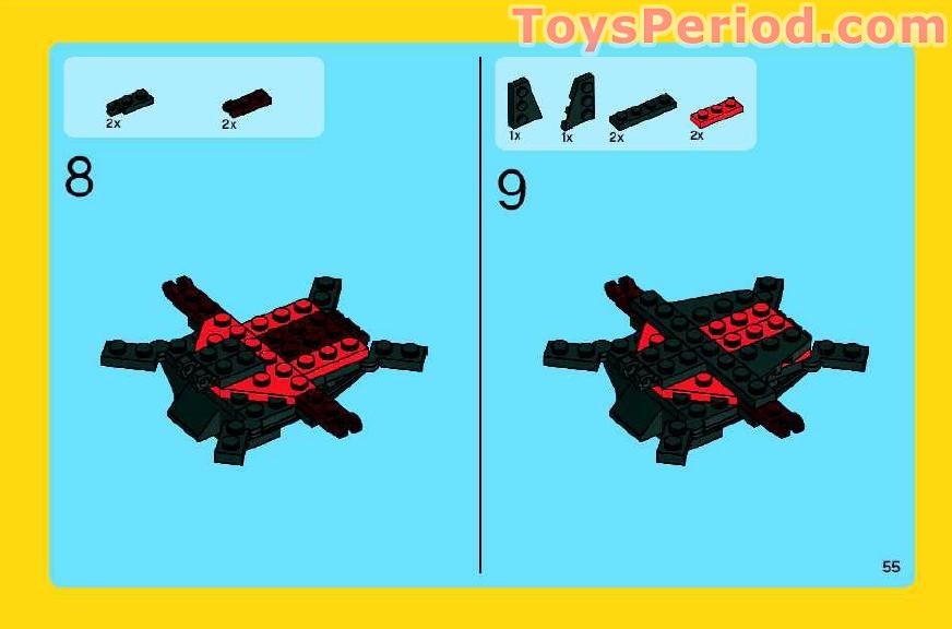 LEGO 4994 Fierce Creatures Instructions and Parts List