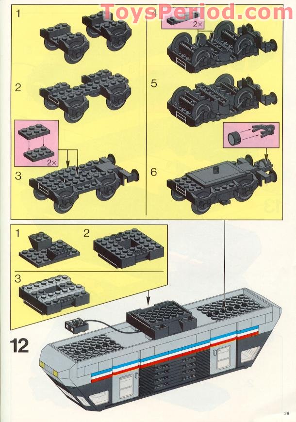 LEGO 4558 Metroliner Instructions and Parts List