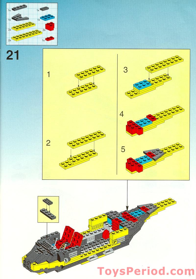 LEGO 5542 Black Thunder Instructions and Parts List