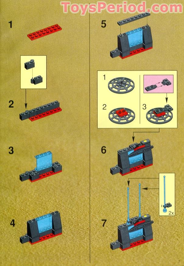 LEGO 6959 Lunar Launch Site Instructions and Parts List