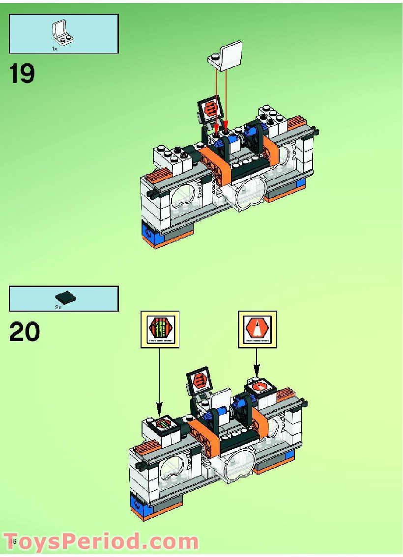 LEGO 7690 MB-01 Eagle Command Base Instructions and Parts List