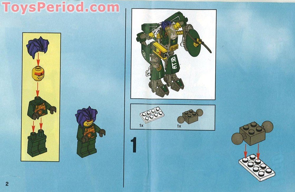 LEGO 8100 Cyclone Defender Instructions and Parts List