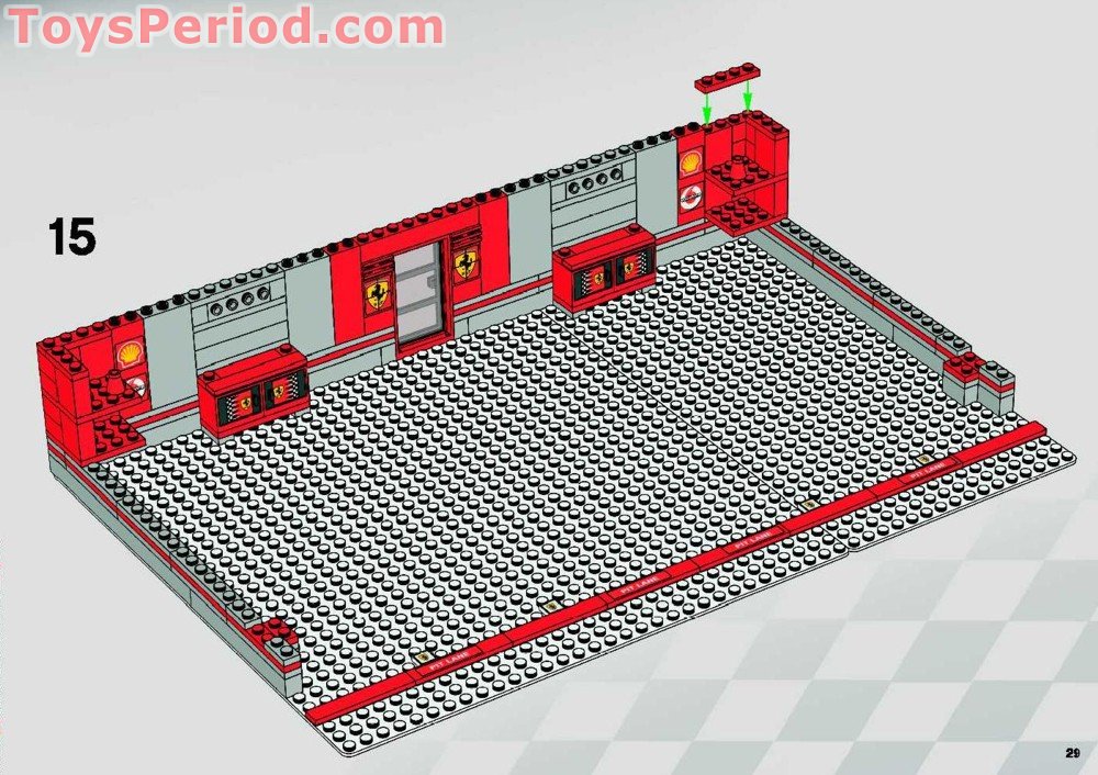 LEGO 8144-1 Ferrari 248 F1 Team (Schumacher) Instructions and Parts List