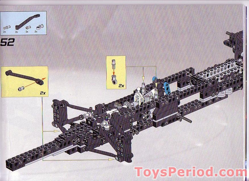 LEGO 8461 Williams F1 Team Racer Instructions and Parts List