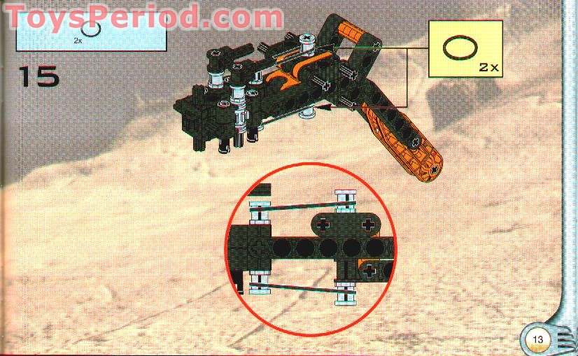 LEGO 8537 Nui-Rama Instructions and Parts List