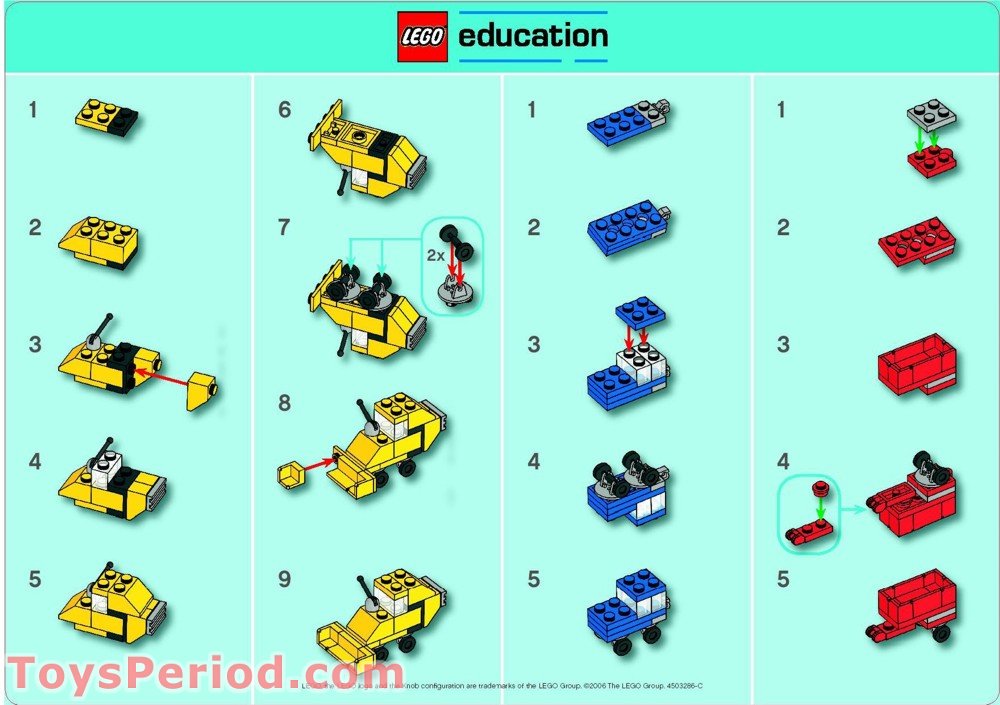 LEGO 9324 Micro Building Set Instructions and Parts List