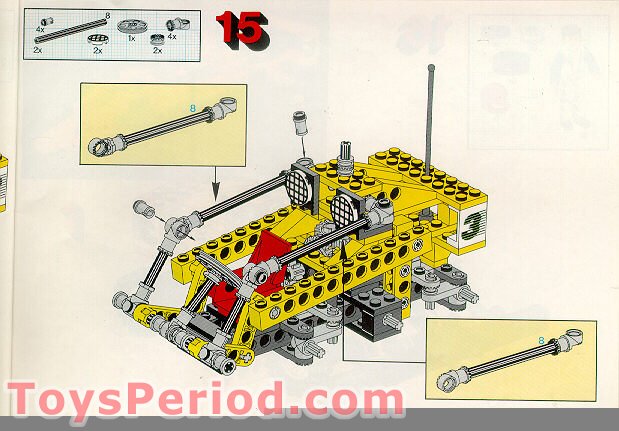 LEGO 8830 Rally 6-Wheeler Instructions and Parts List