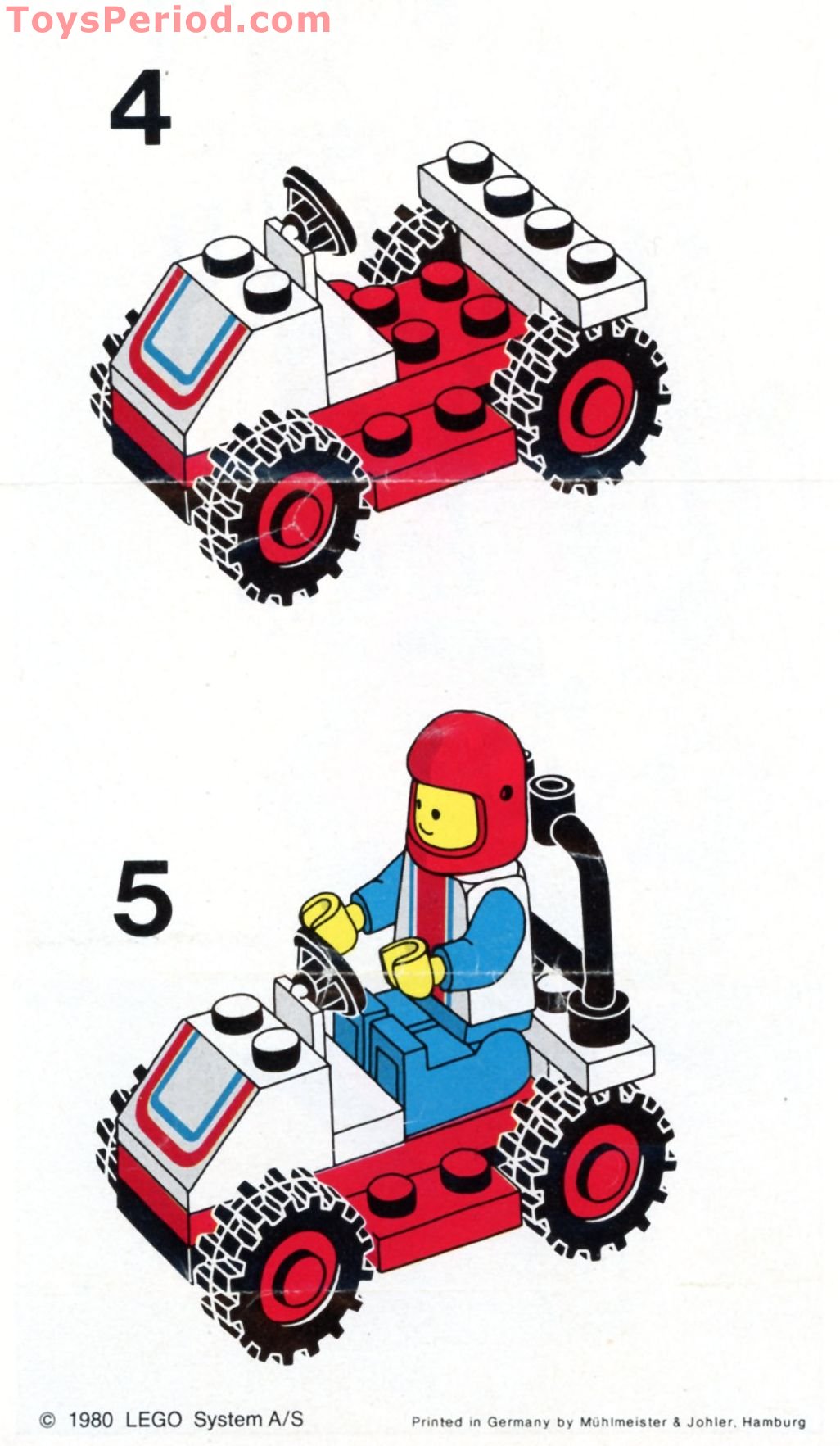 LEGO 6609 Race Car Instructions and Parts List