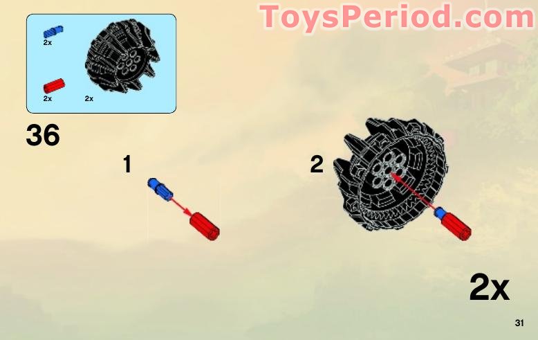 LEGO 70501 Warrior Bike Instructions and Parts List