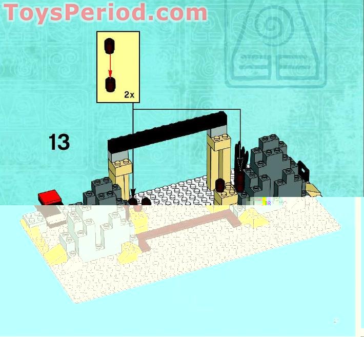 LEGO 3828 Air Temple Instructions and Parts List