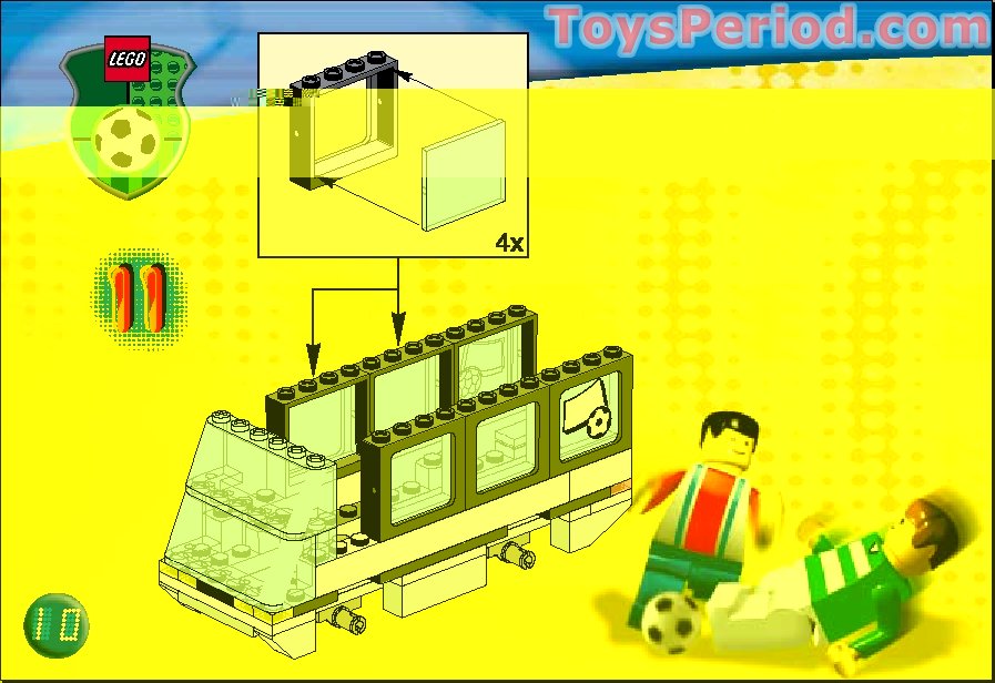 LEGO 3404 Black Bus Instructions and Parts List