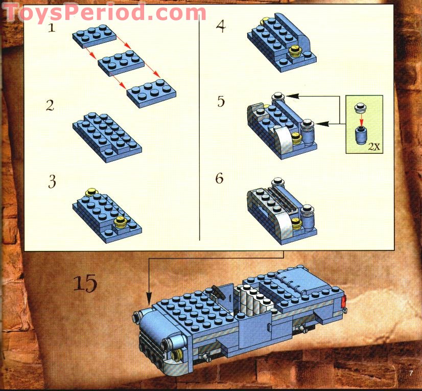 LEGO 4728 Escape from Privet Drive Instructions and Parts List
