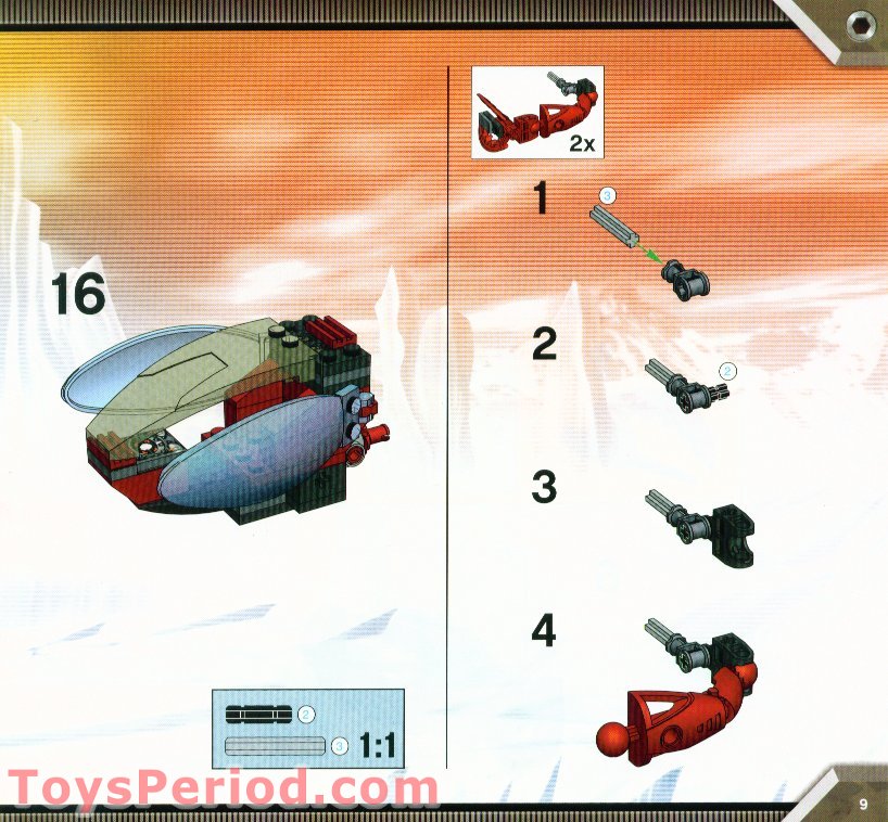 LEGO 4774 Scorpion Orb Launcher Instructions and Parts List