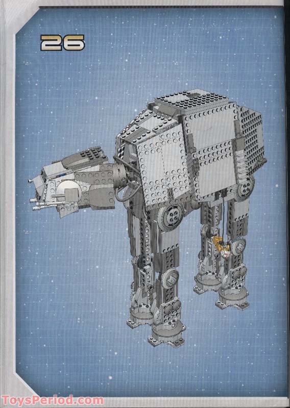 LEGO 4483-2 AT-AT, Blue Box Instructions and Parts List