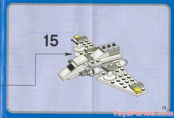 LEGO 4494 Mini Imperial Shuttle Instructions and Parts List
