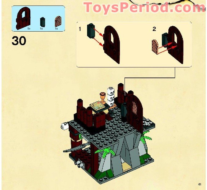 LEGO 6253 Shipwreck Hideout Instructions and Parts List