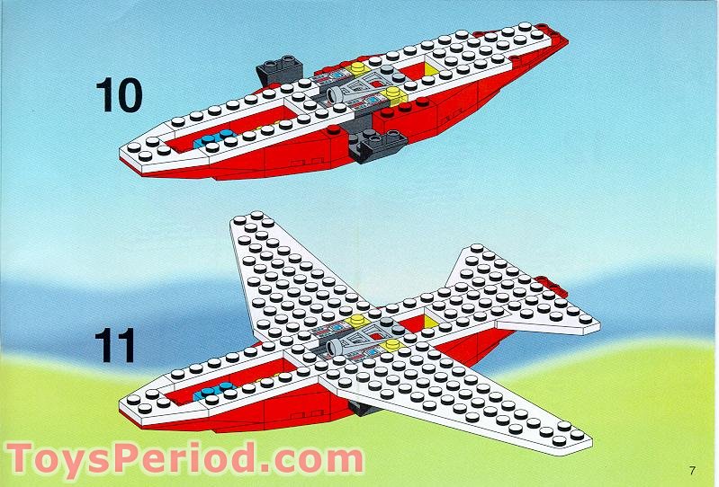 LEGO 6331 Patriot Jet Instructions and Parts List