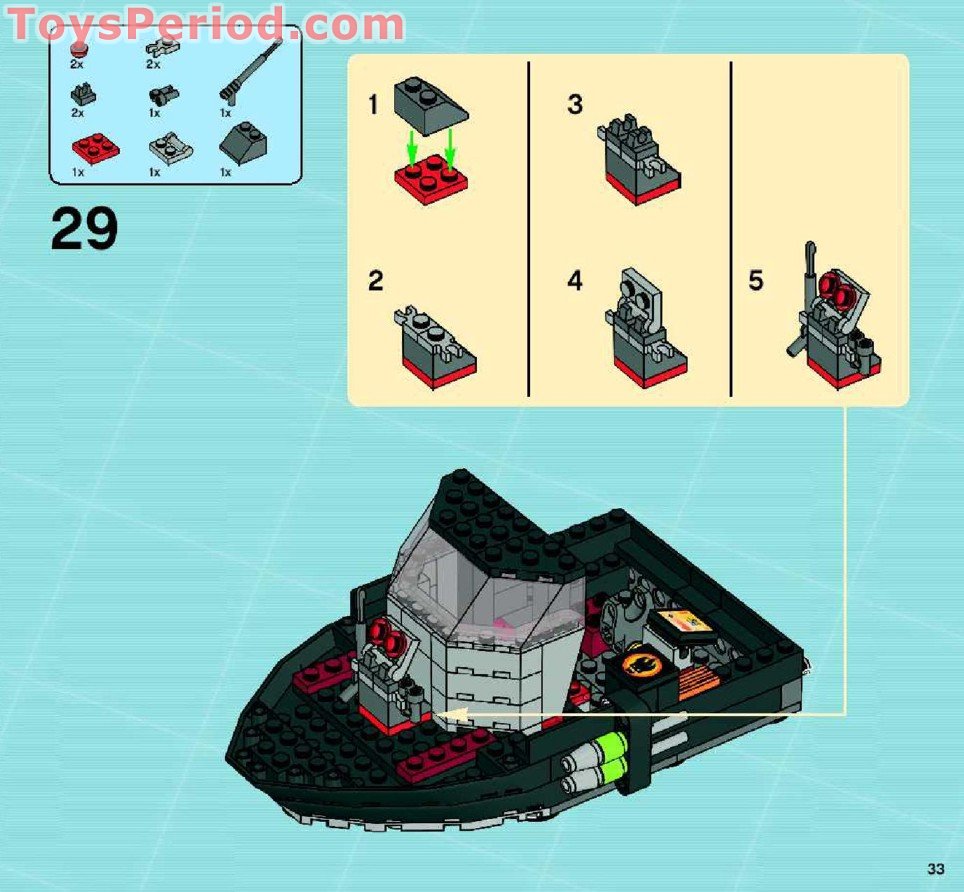 LEGO 8636 Mission 7: Deep Sea Quest Instructions and Parts List