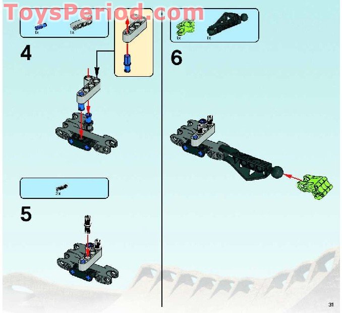 LEGO 8991 Tuma Instructions and Parts List