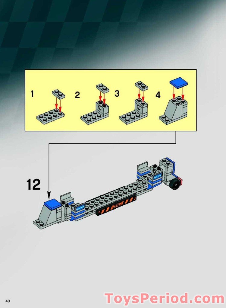 LEGO 8147 Bullet Run Instructions and Parts List