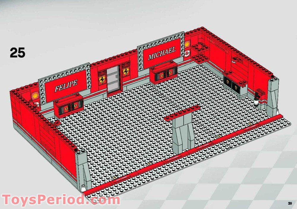 LEGO 8144-1 Ferrari 248 F1 Team (Schumacher) Instructions and Parts List
