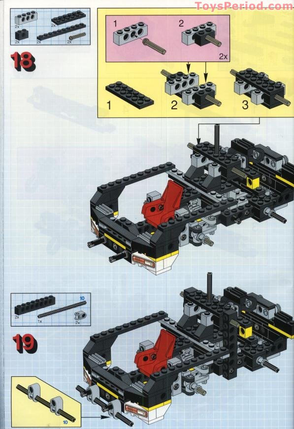 LEGO 8286 3-in-1 Car Instructions and Parts List