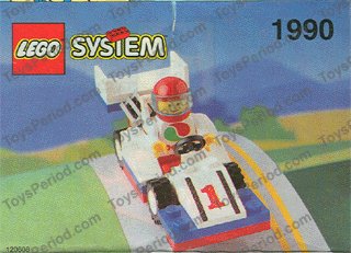 LEGO 1990 F1 Race Car Instructions and Parts List