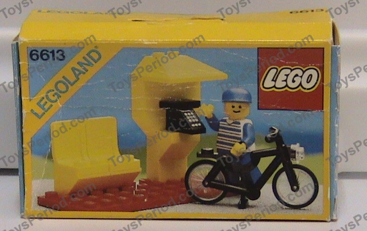 LEGO 6613 Telephone Booth Instructions and Parts List