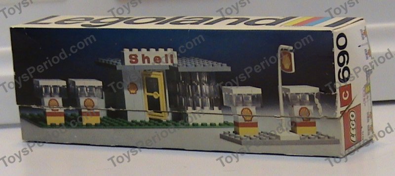 LEGO 690 Shell Station Instructions and Parts List