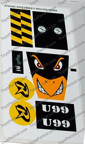 LEGO Sets with Part 7885stk01 Sticker Sheet for Set 7885 - (63056/4527029)