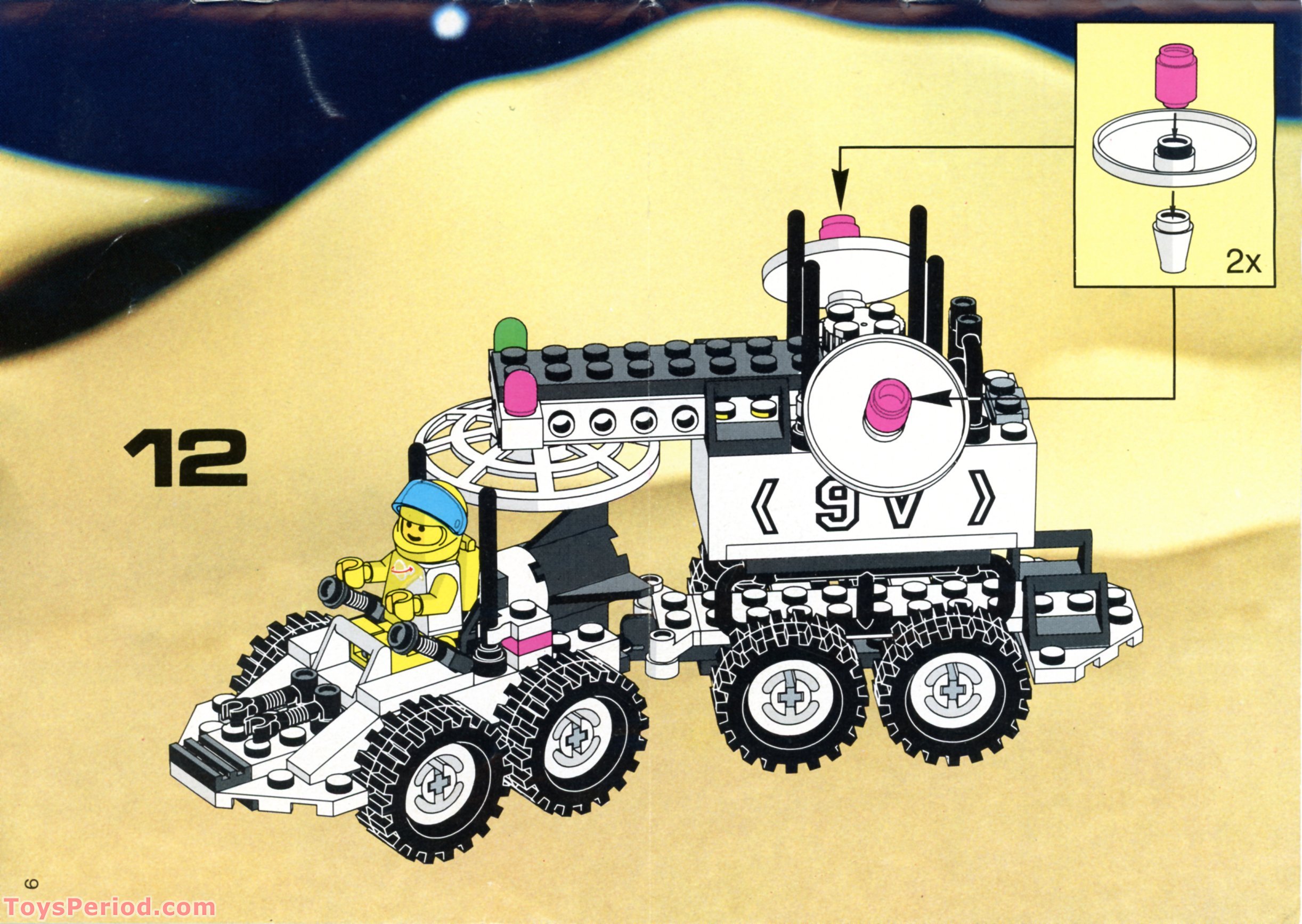 LEGO 6770 Light and Sound Magma Carrier Instructions and Parts List