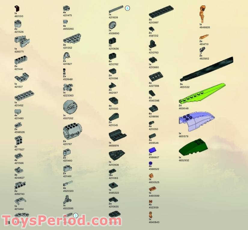 LEGO 9443 Rattlecopter Instructions and Parts List