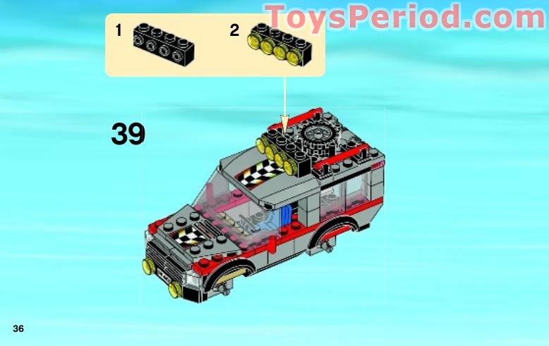 LEGO 4433 Dirt Bike Transporter Instructions and Parts List