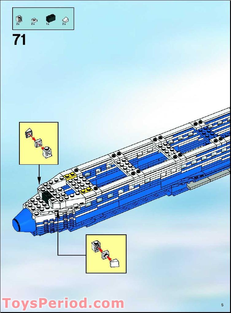 LEGO 10177 Boeing 787 Dreamliner Instructions and Parts List